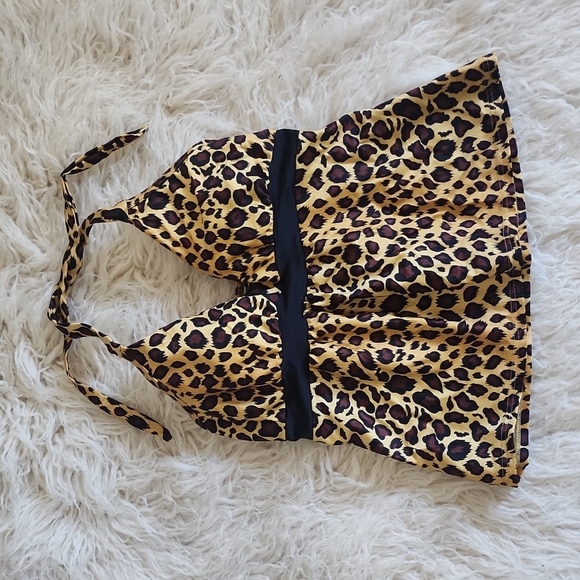 VENUS | Swim | Y2k Venus Siren Halter Neck Empire Waist Tankini Top In ...